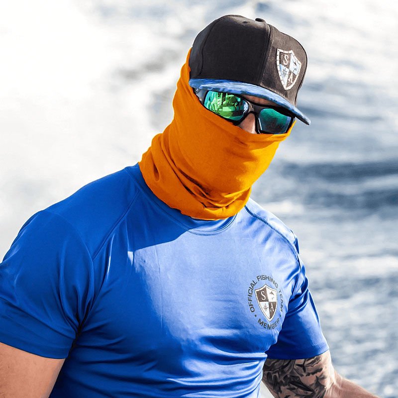 Bandana multifunctionala SA Co. Face Shield ™ portocalie - eMAG.ro