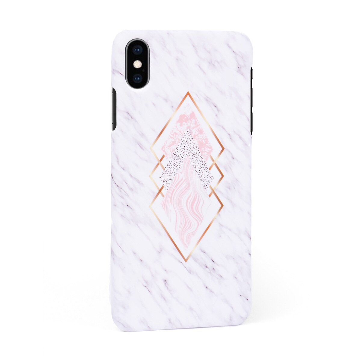 Husa pentru iPhone X cu design Golden Rhomboids, de inalta calitate ...