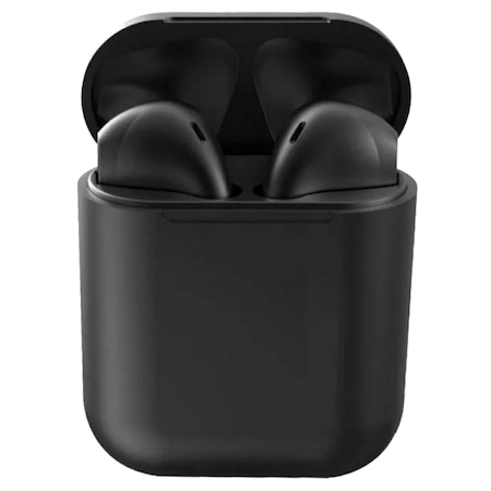 Безжични слушалки Planet Tech, InPods 12, Mатовo черен, EarBuds, За iOS ...