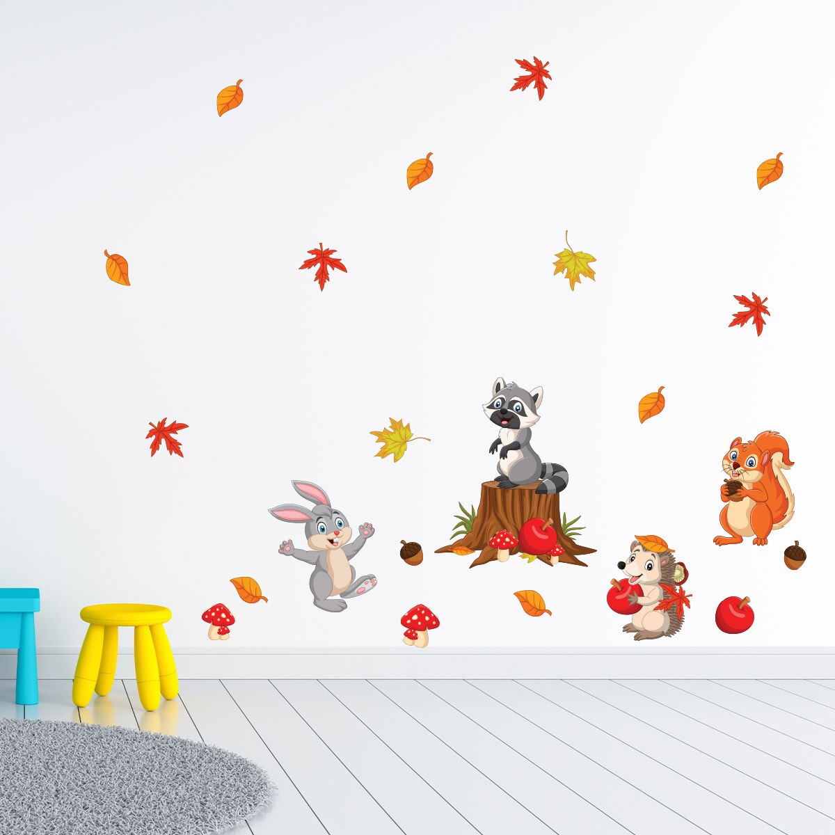 Stickere copii, Animalele din padure, Stickermania, 60x90cm - eMAG.ro
