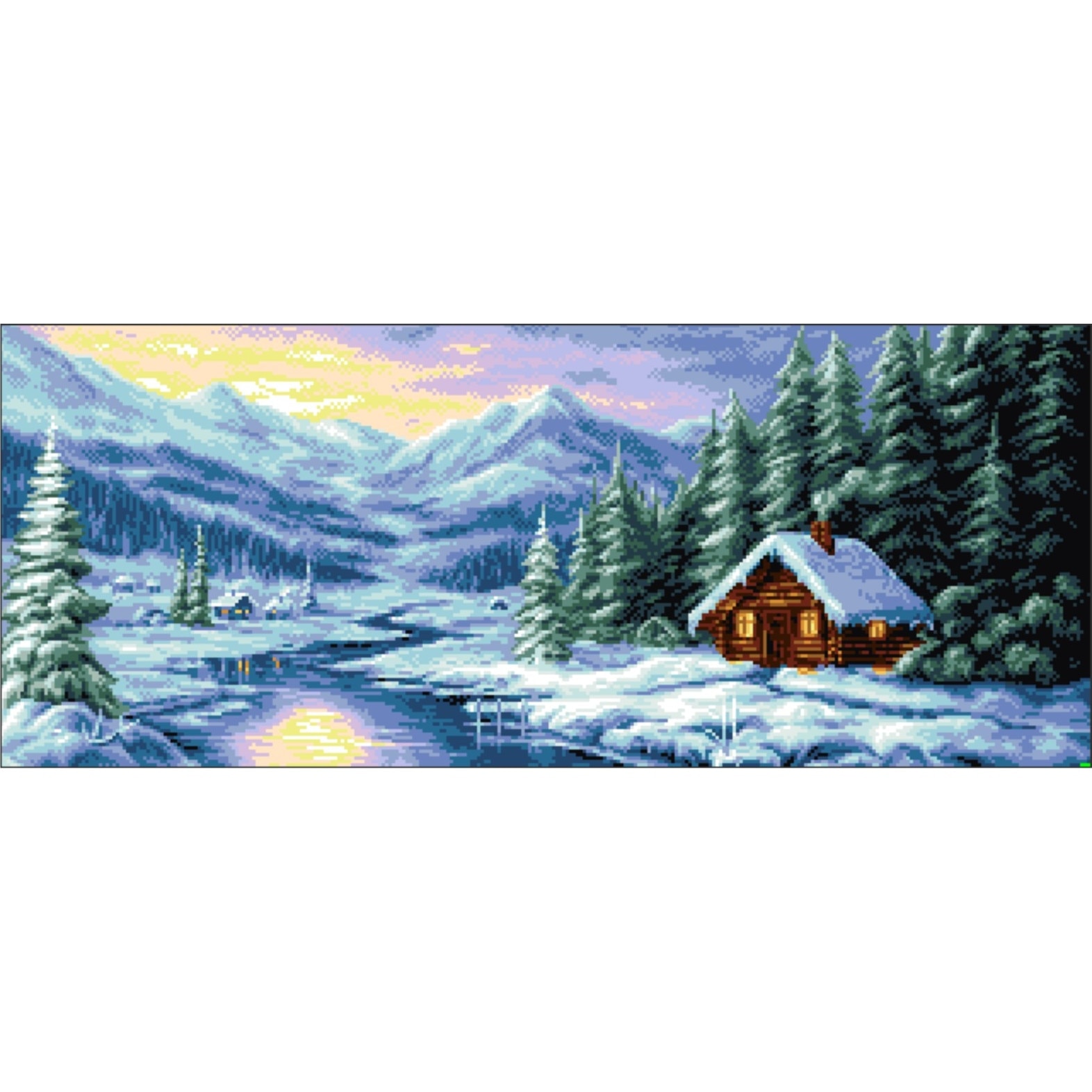 Goblen Imparatia iernii - set cu panza imprimata, Rogoblen - eMAG.ro