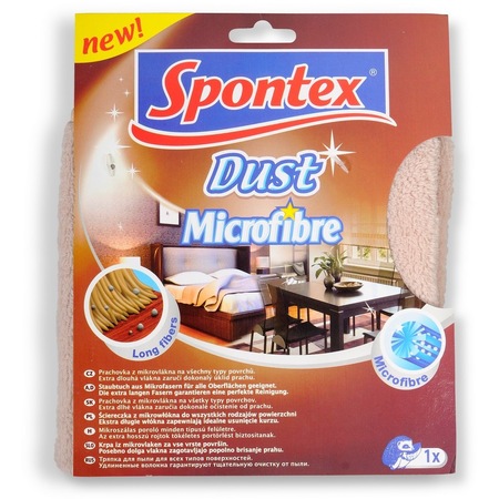 Микрофибърна кърпа за прах с дълги влакна Spontex - eMAG.bg