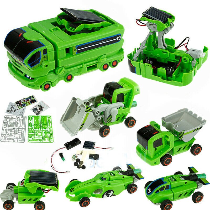 Kit Robotica 7 in 1, Educational, masini,Echipat cu Baterie Solara si ...