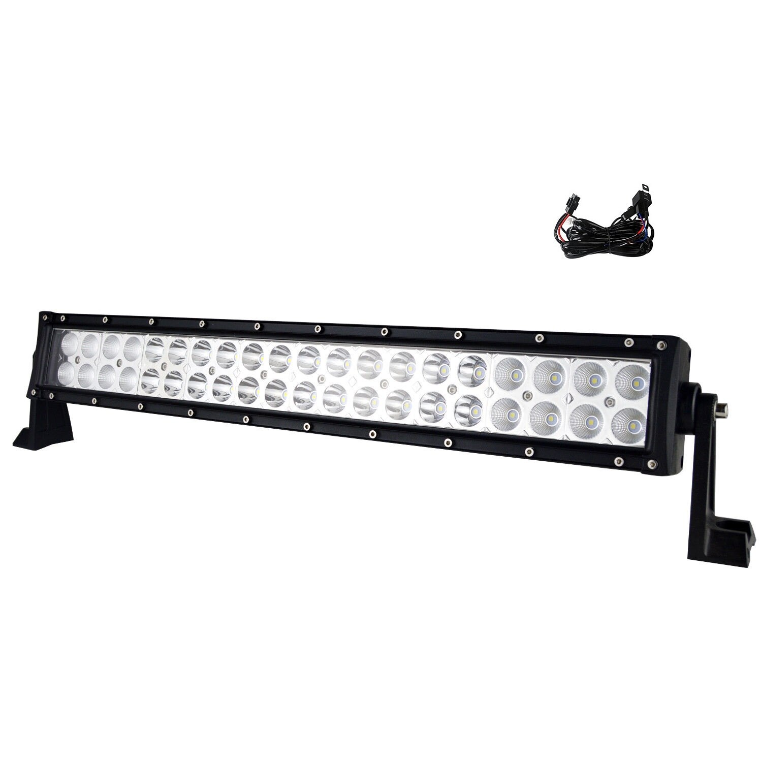 Proiector Led Bar Offroad 61cm 120W 12.000 Lumeni Cu Cabluri,Releu Si ...