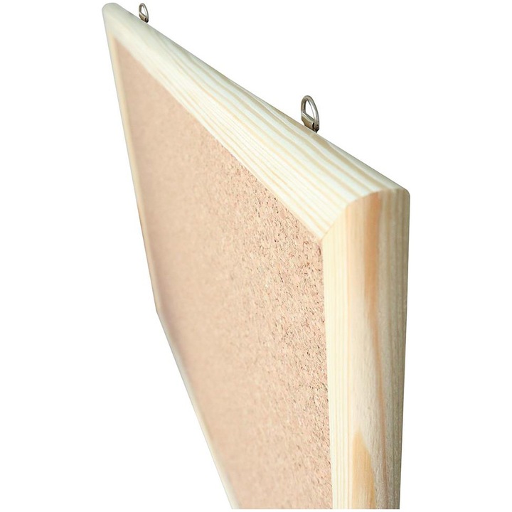 Tabla de pluta Interpano cu rama de lemn 90x120 cm - eMAG.ro