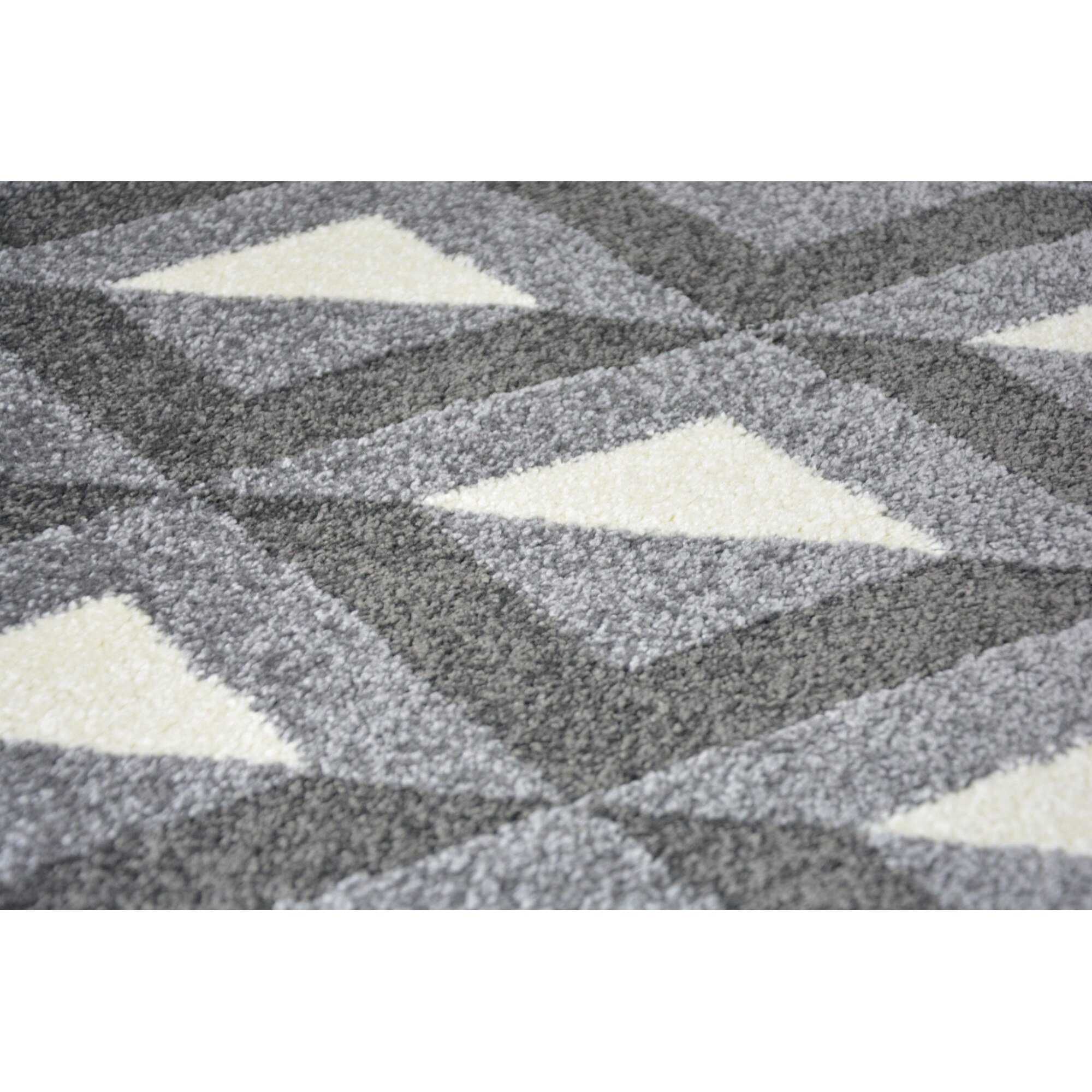 Covor Maroko Modern Short Pile Chemex T416A MAR gri 160x220 - eMAG.ro