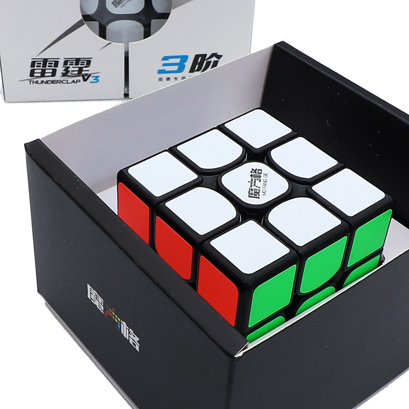 Кубчето на Рубик 3x3x3 - QiYi Thunderclap V3 - Черен - eMAG.bg