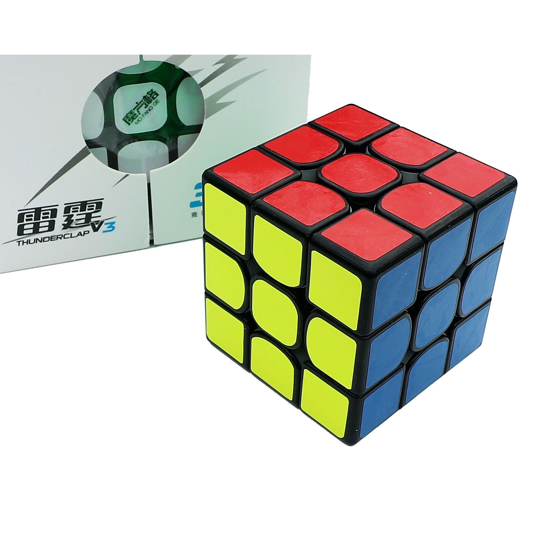 Кубчето на Рубик 3x3x3 - QiYi Thunderclap V3 - Черен - eMAG.bg