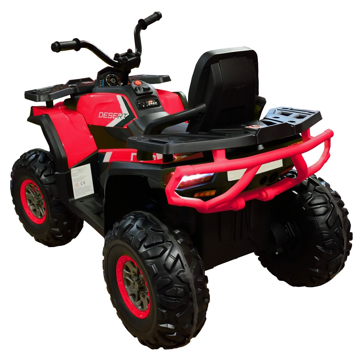 ATV electric 4x4 Premier Desert, 12V, roti cauciuc EVA, MP3, rosu - eMAG.ro