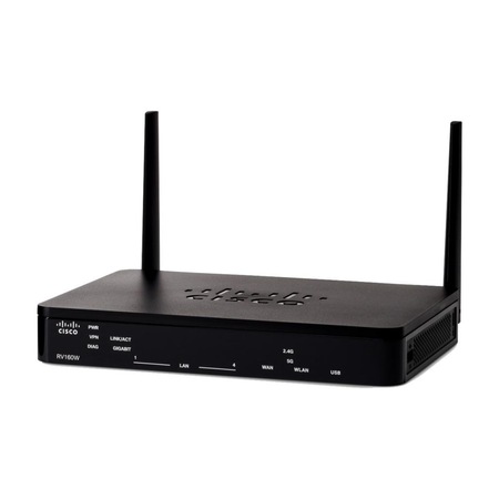 Безжичен рутер Cisco, RV160W, ,AC VPN, RV160W-E-K9-G5, Черен - eMAG.bg