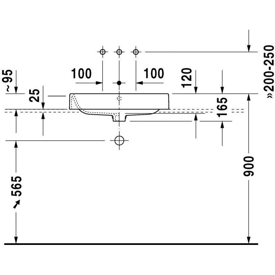 Lavoar tip bol Duravit Happy D.2 60x40cm, fara orificiu baterie ...