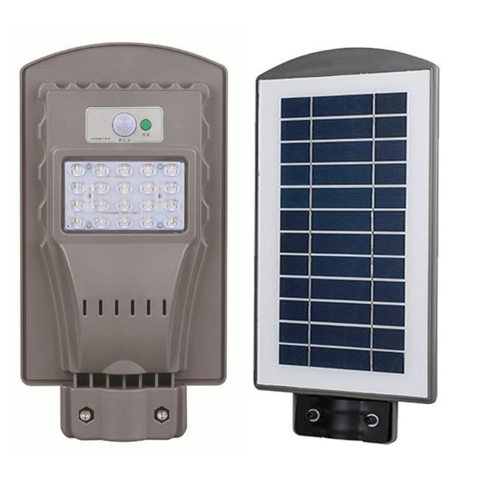 Lampa cu panou solar, Hera Energy, stradala, 20w, Led, telecomanda ...