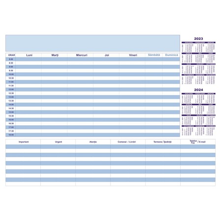 Planner birou format A2 590x420mm 55 coli Libra - eMAG.ro