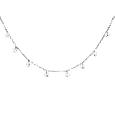 Colier tip salba personalizat, Graveaza Povestea Ta, Argint 925 Rodiat ...