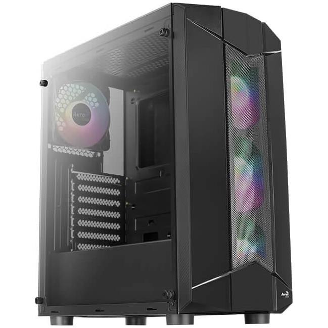 Carcasa Aerocool Sentinel, Middle Tower, fara sursa, ATX, negru - eMAG.ro