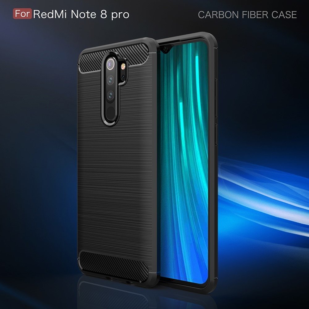 Husa Xiaomi Redmi Note 8 Pro TPU Carbon Black - eMAG.ro