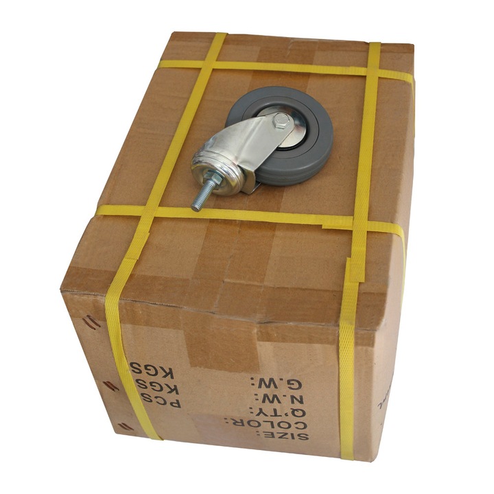 Pachet rotile cauciucate, mobila, D100, cu pivot # 10, set 25 buc - eMAG.ro