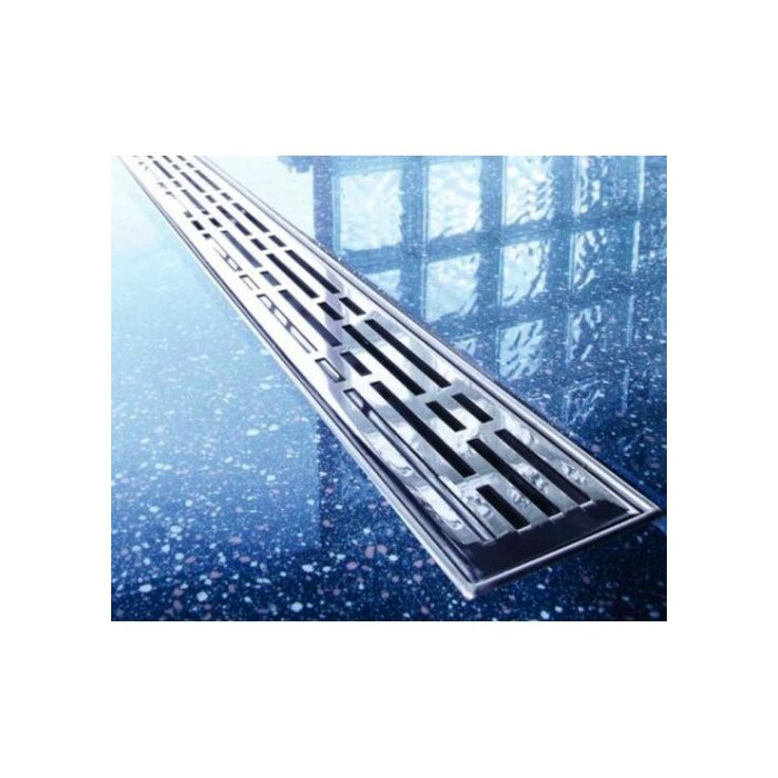 Дизайнерска решетка Tece basic, полирана неръждаема стомана за десен ...