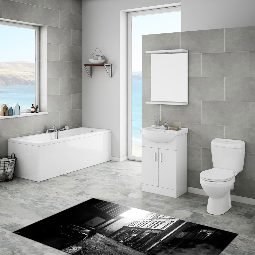 Covor Baie Impermeabil PVC Strada intunecata si incetosata Art Factory ...