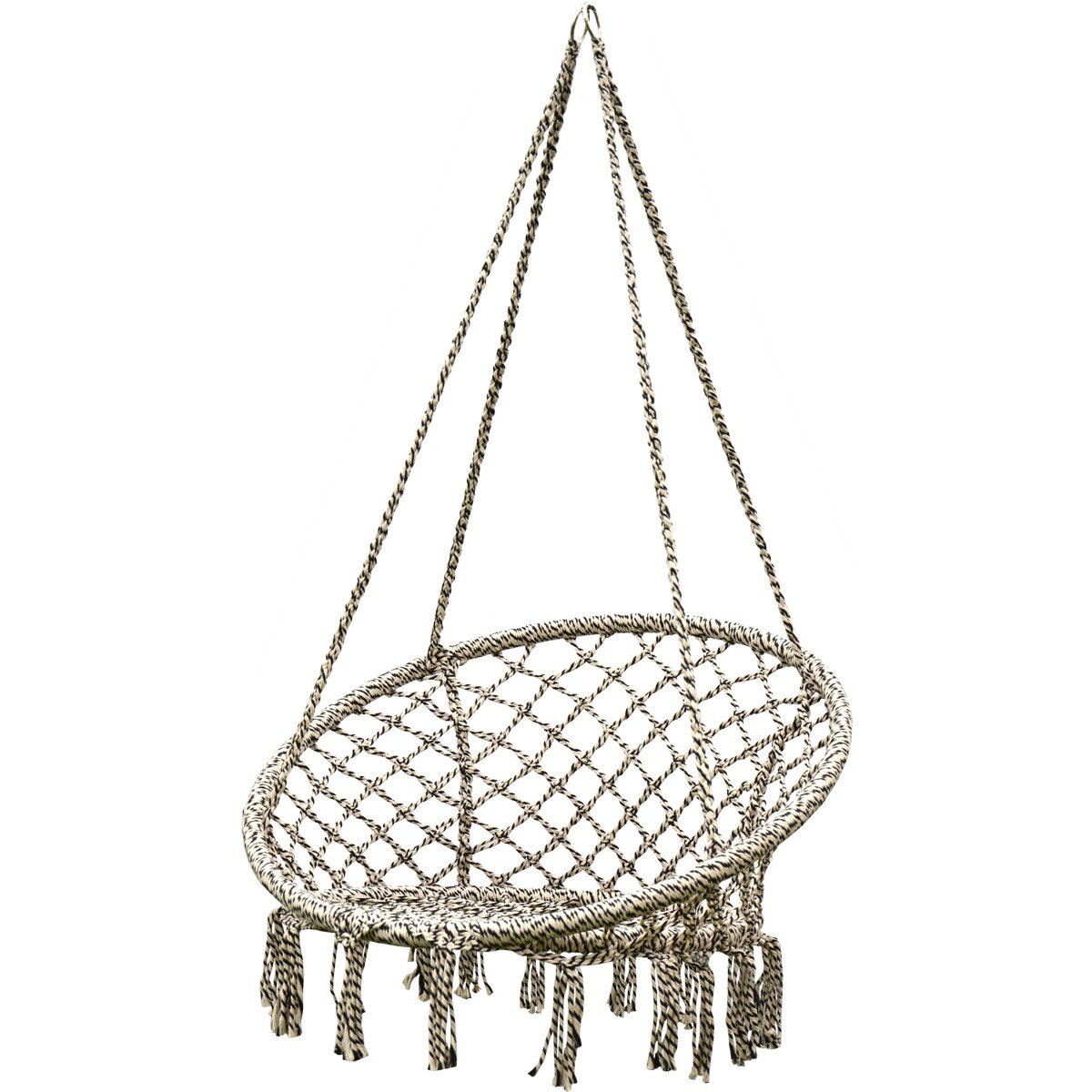 Scaun, Leagan Elegant Royokamp, rotund cu franjuri pentru casa sau ...