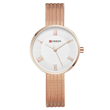 Ceas Curren Dama Quartz Casual Elegant Rose, PN999395RE, curea din ...