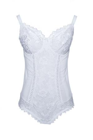 Body tip corset, modelator, fara burete, din dantela, tul si microfibra ...