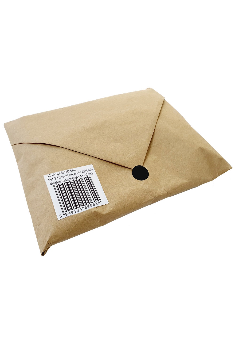 Set 3 Tricouri Albe Simple Barbati, Model Elegant, Marime M, 100% ...