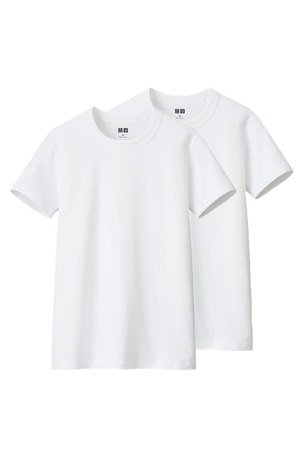 Set 2 Tricouri Albe Simple Barbati, Model Elegant, Marime 2XL, 100% ...