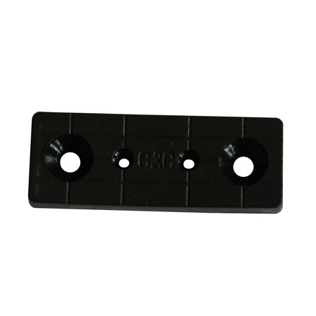 Picior tip talpic pentru sustinere mobilier, negru, plastic, L = 45 mm ...