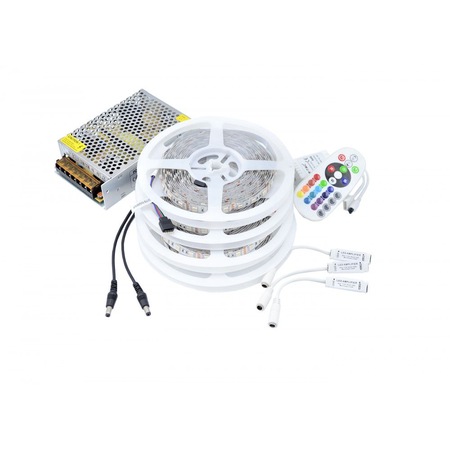 Kit Banda LED 5050 IP20 RGB 30 leduri/metru 20 metri+ alimentare ...