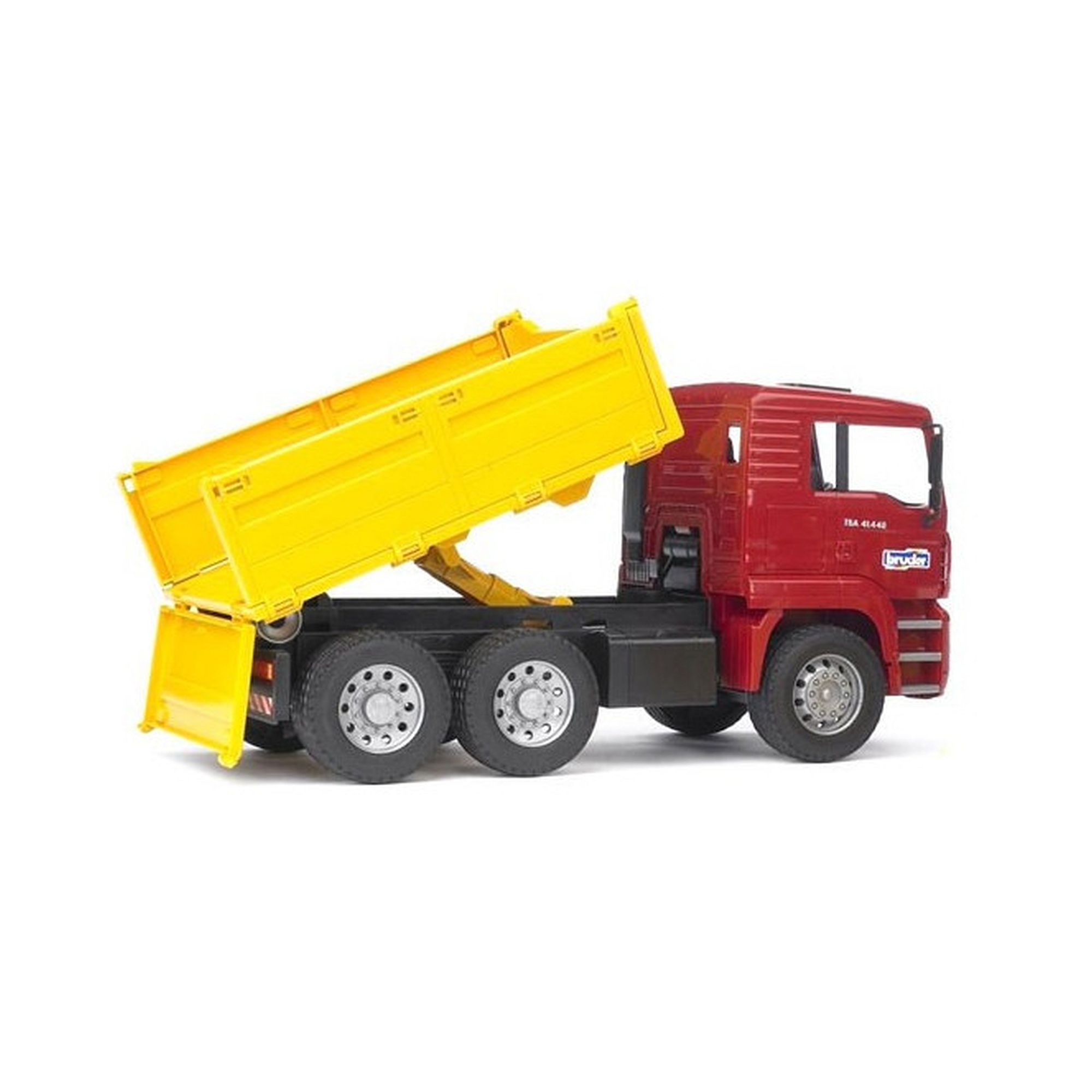 Basculanta MAN TGA si motostivuitor Linde H30D Bruder 01795 - eMAG.ro