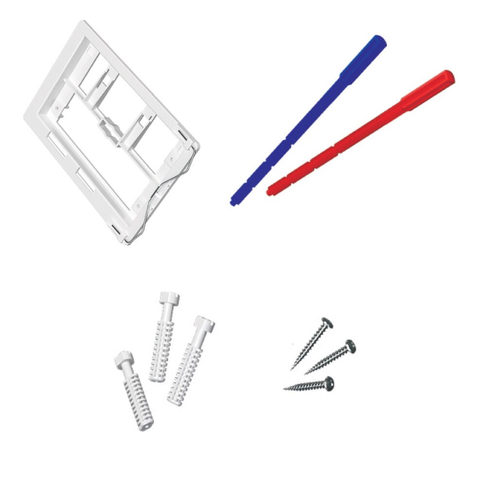 Set rezervor incastrat, cu set fixare si clapeta MiXO ITALY, Alba - eMAG.ro