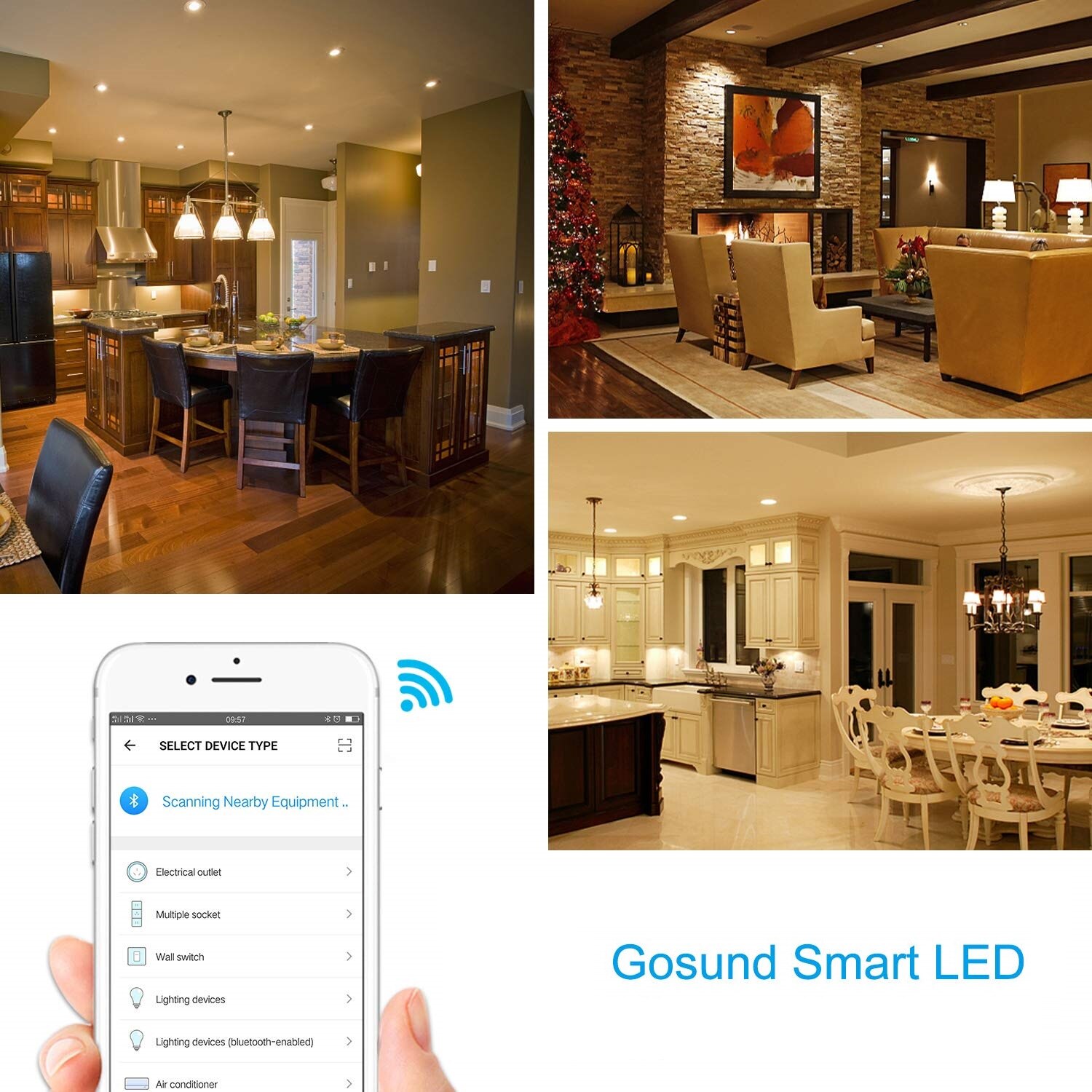 Bec Inteligent LED RGB+W Gosund, 8W, 800lm, 2700K, E27, Smart Bulb WB4 - eMAG.ro