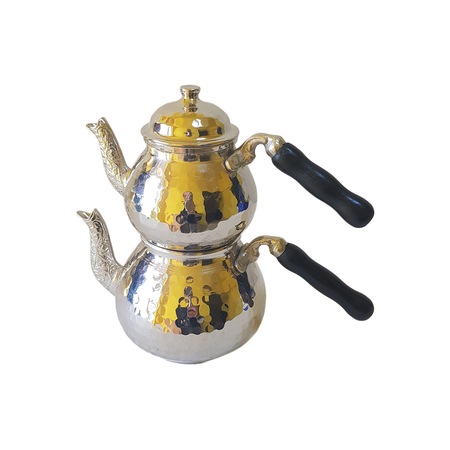 Ceainic turcesc din cupru EHA, 2 buc/set, 700ml si 400ml, culoare ...