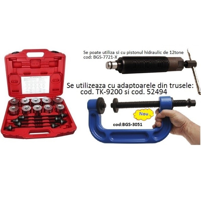 Presa pentru bucse si rulmenti suspensie 27buc, SelTech - eMAG.ro