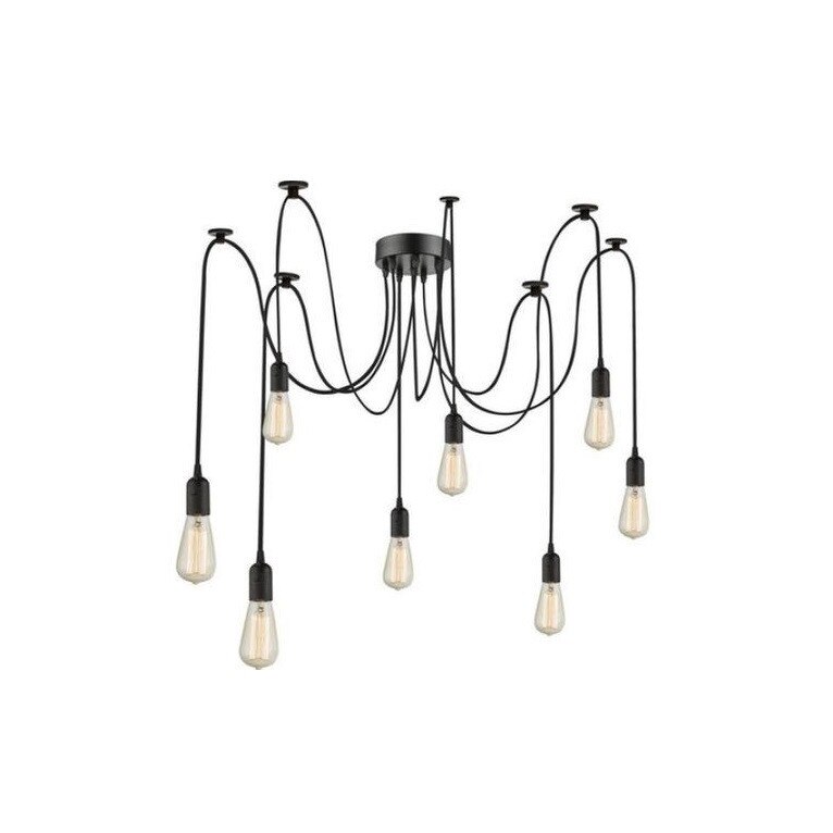 Lustra Spider 8 Pendule E27 - eMAG.ro