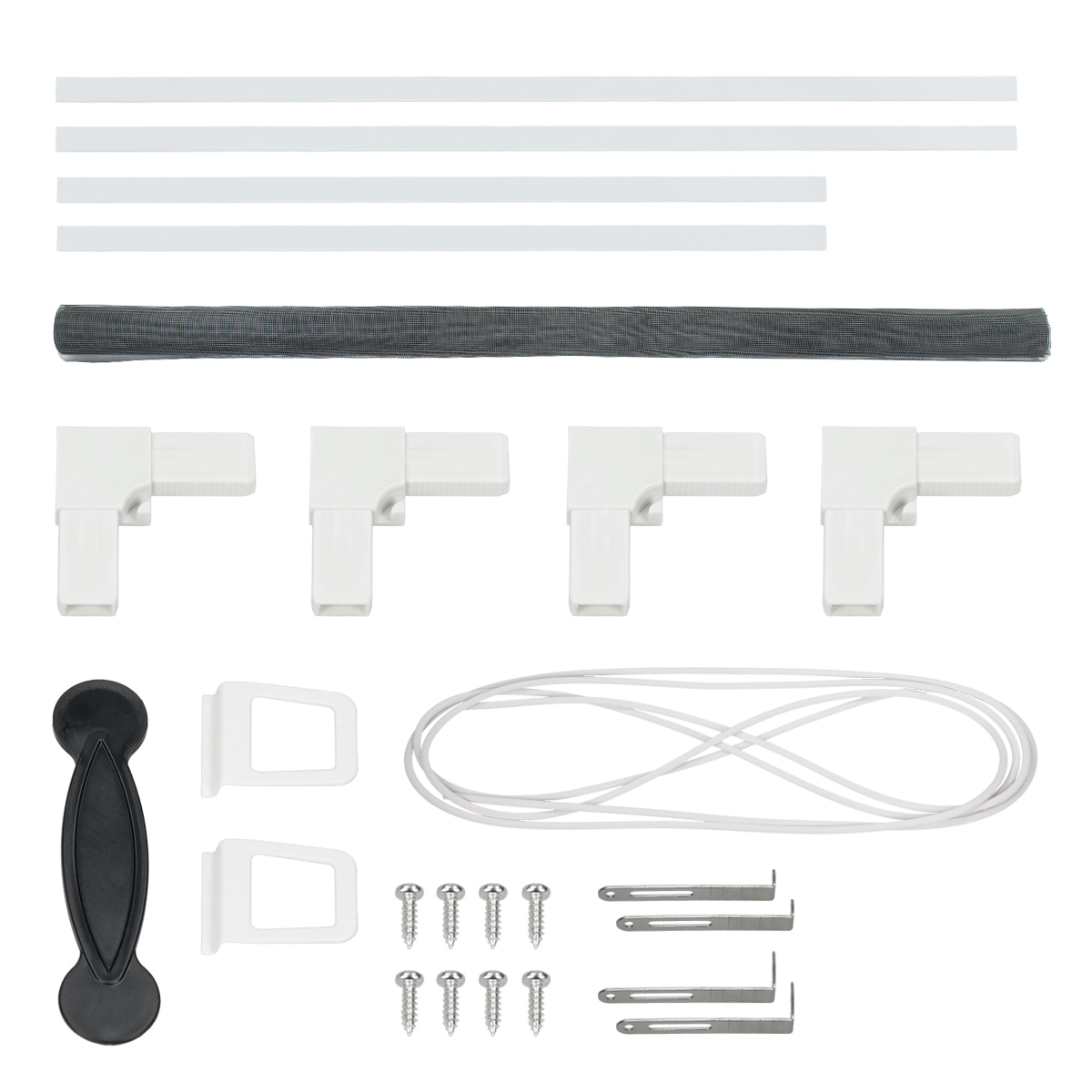 Set 2 plase tantari, plase insecte, ECD Germany, 100 x 120 cm, alb ...