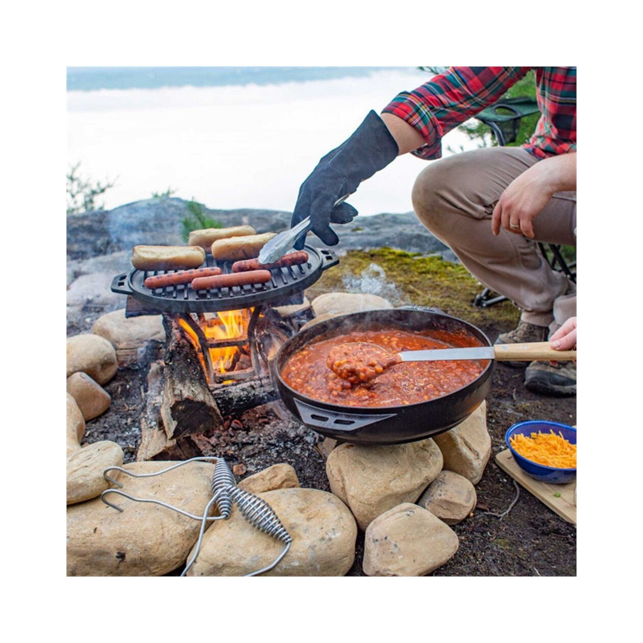 Многофункционална чугунена кана Lodge Cook-It-All 35,5 см 6,5 литра L ...