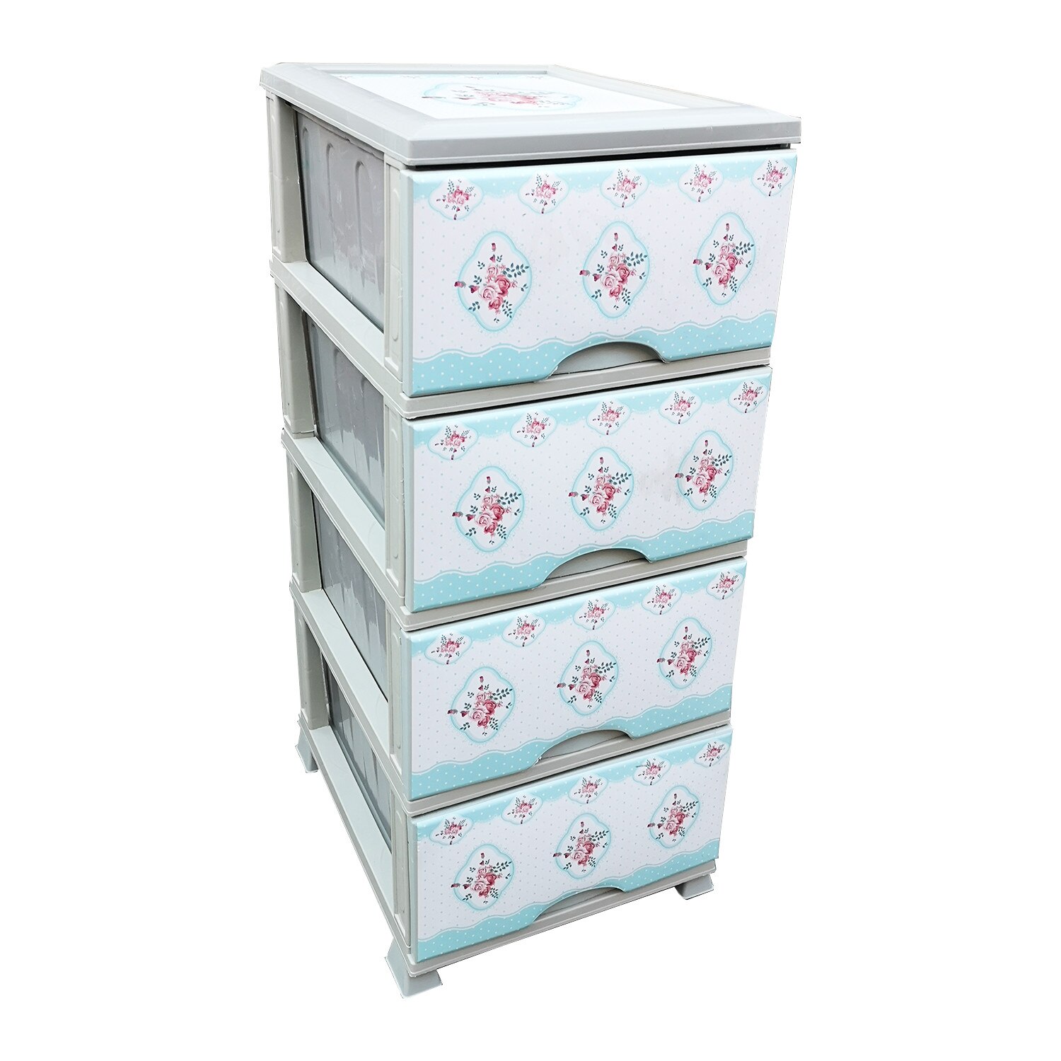 Dulap plastic desen,bleu, 38x45x90cm - eMAG.ro