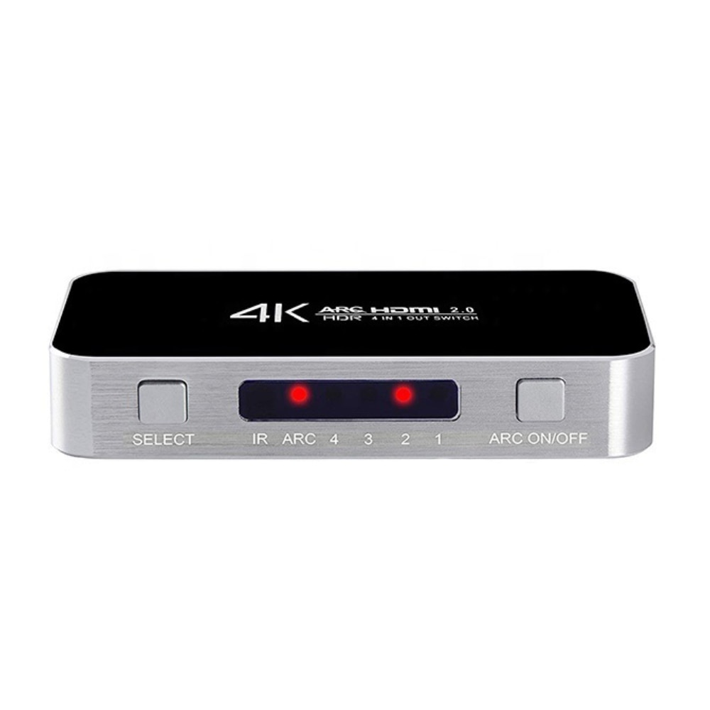 4 в 1 HDMI превключвател с HDMI изход и аудио с дистанционно управление ...