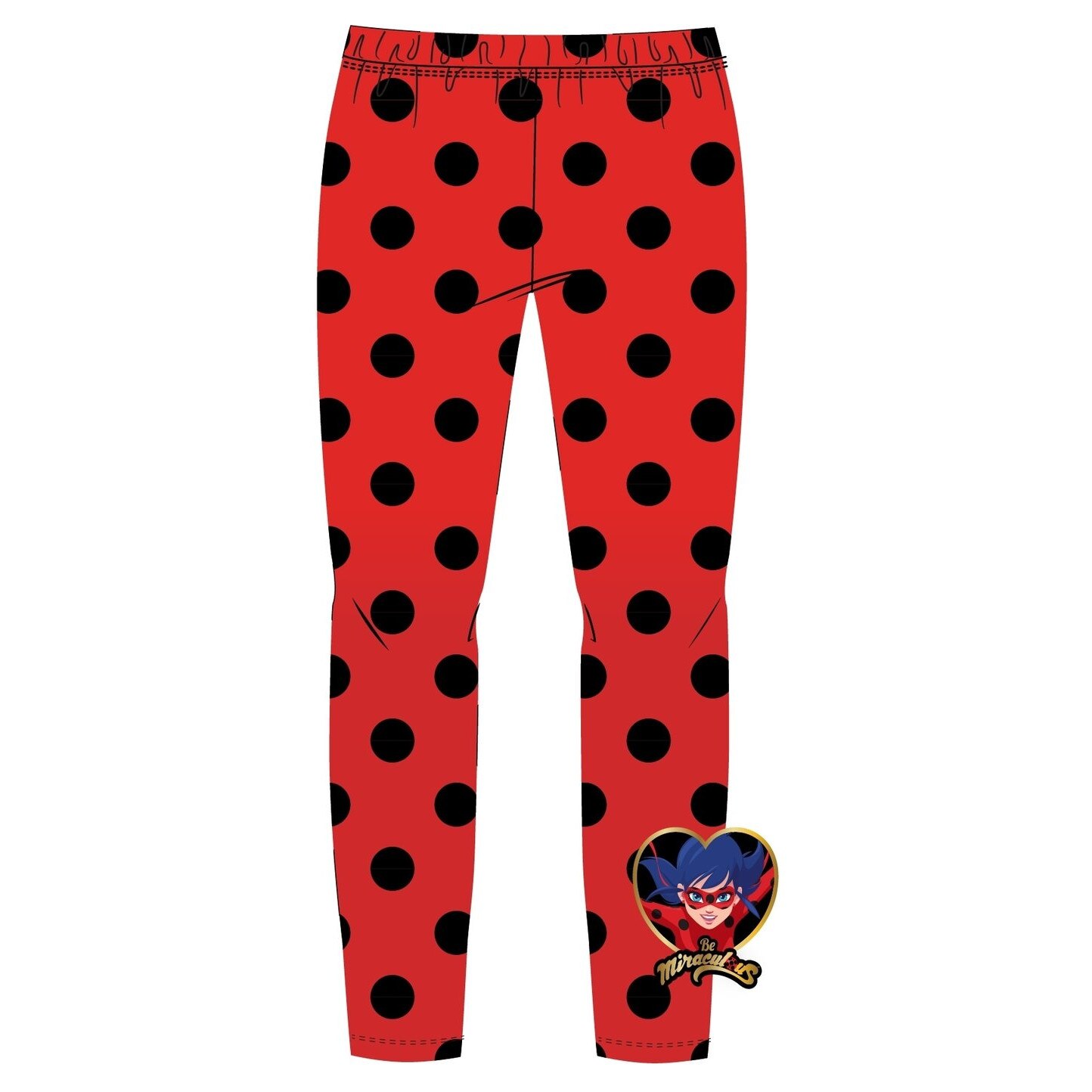 Colanti, Miraculous, rosii cu buline 110 cm - eMAG.ro