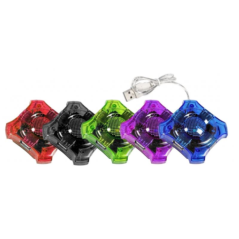 Esperanza EA150K Star USB 2.0 HUB 4 portos fekete (EA150K) - USB ...