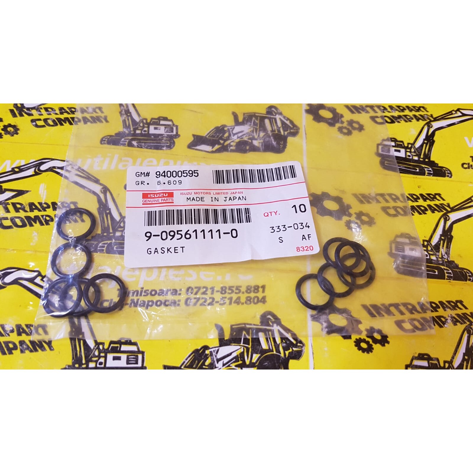 Set 10 inele pompa injectie Isuzu 6HK1 (Hitachi EX280, JCB JS330 ...