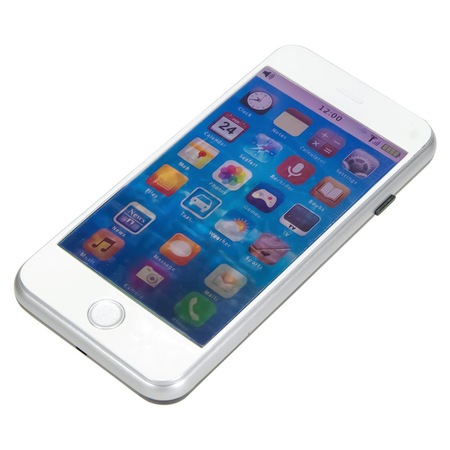 Telefon mobil alb cu sunet, DecorCasa, 13.5 x 6.5 x 1.5 cm - eMAG.ro