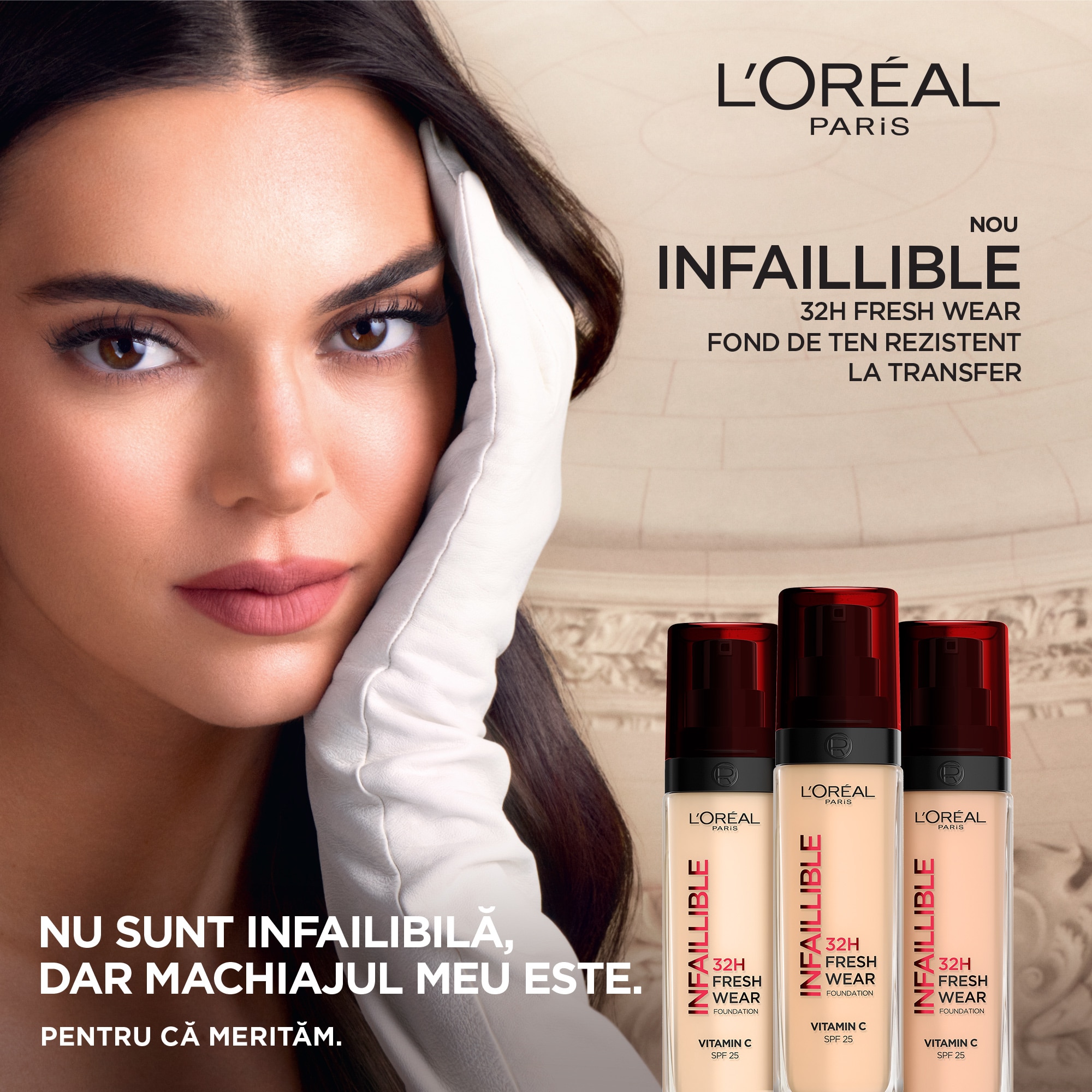 Fond de ten rezistent la transfer L'Oreal Paris Infaillible 32H Fresh ...