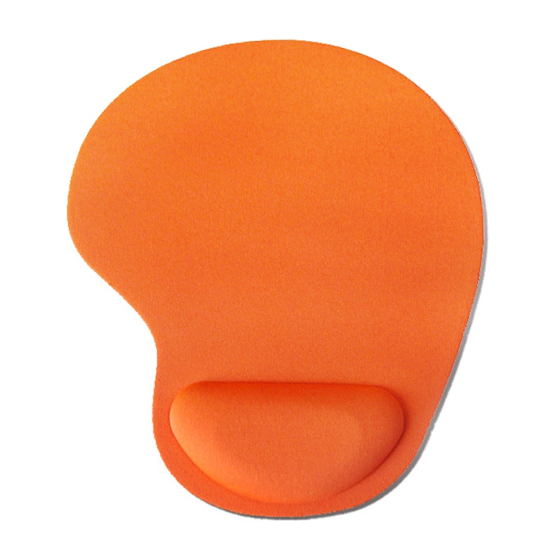 Suport pentru mouse cu pernuta pentru incheietura, orange - eMAG.ro