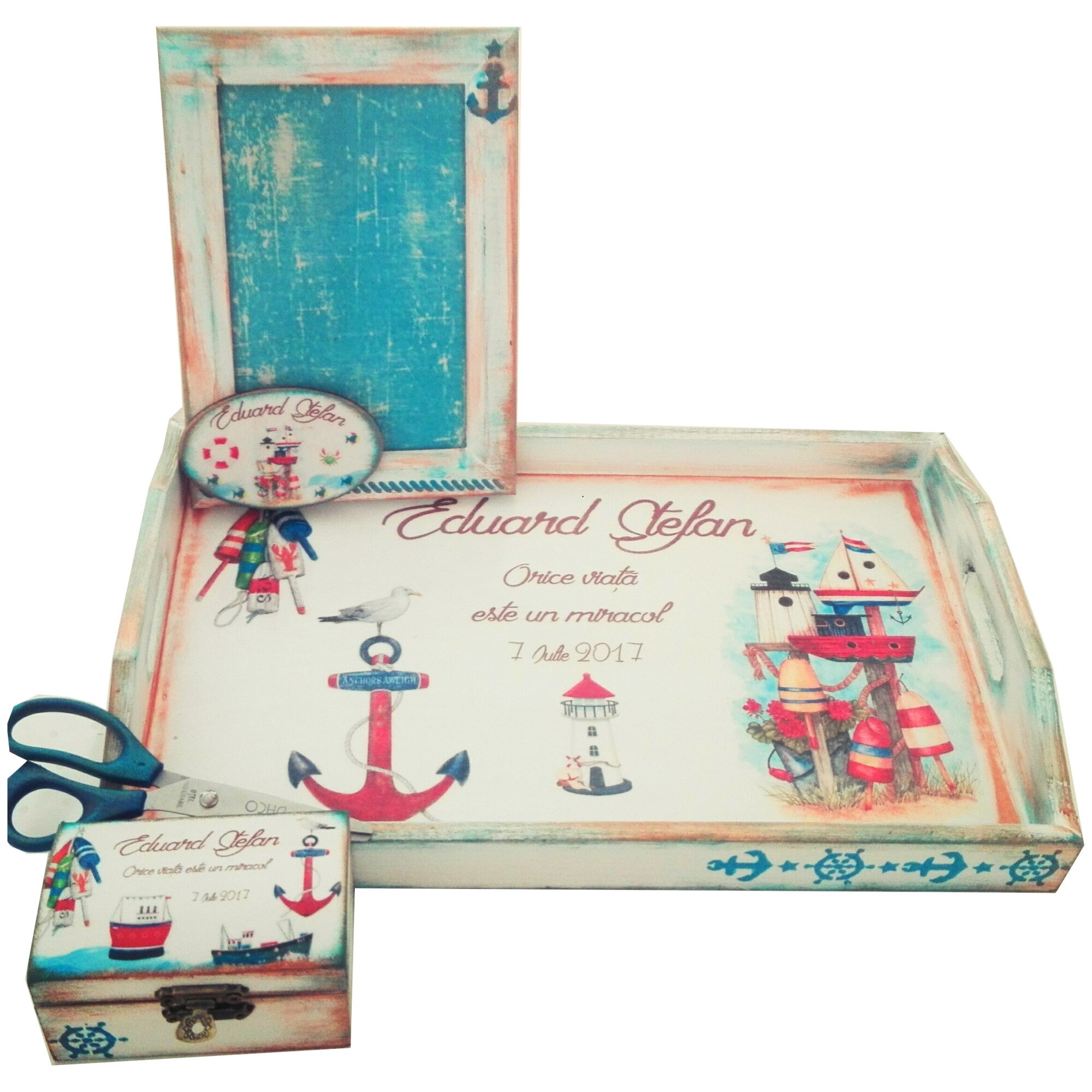 Set personalizat pentru taierea motului / prima aniversare cu tema ...
