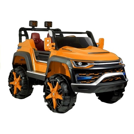 Masinuta electrica Monster Esol Jeep 4x4, portocaliu - eMAG.ro