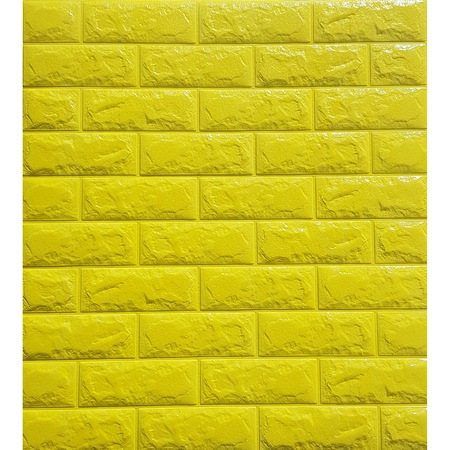 Tapet DEGRETS 98008 3D Autocolant galben, 70cm x 77cm x 6 mm - eMAG.ro