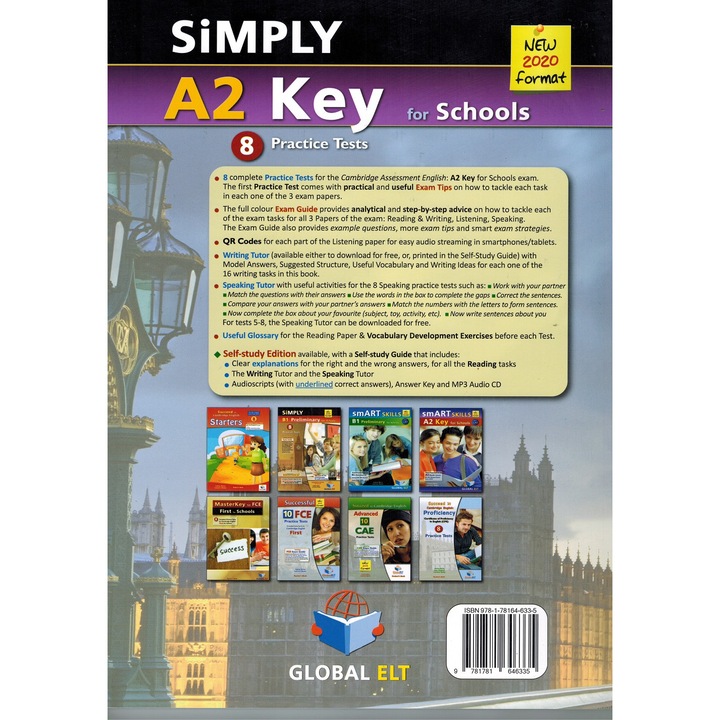 Simply A2 Key for Schools - 8 Practice Tests for the Revised Exam from ...